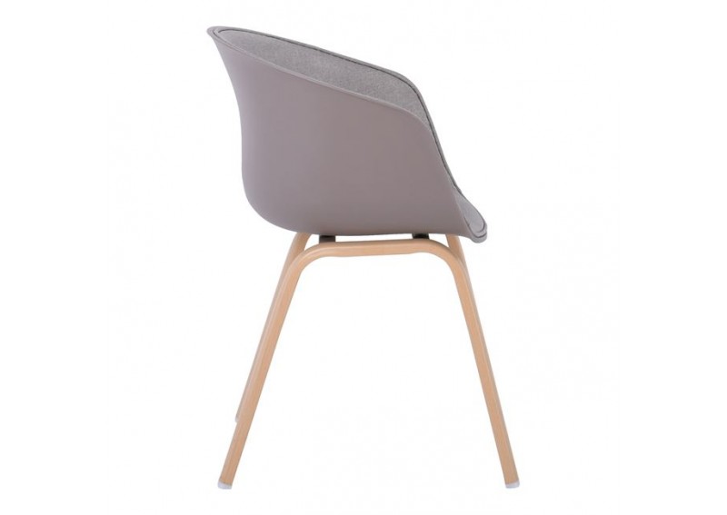 ΠΟΛΥΘΡΟΝΑ SAND BEIGE PP - ΥΦΑΣΜΑ CAPPUCCINO ΜΕ ΠΟΔΙΑ ΦΥΣΙΚΟΥ ΧΡΩΜΑΤΟΣ