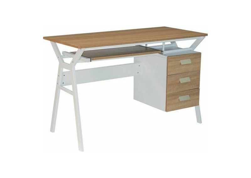 ΓΡΑΦΕΙΟ ΜΕΤΑΛΛΙΚΟ ΑΣΠΡΟ - SONOMA