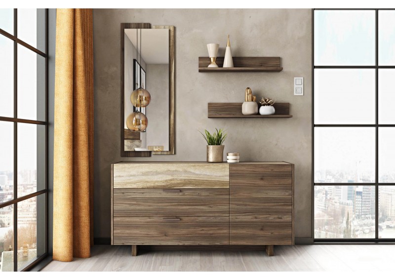 ΣΥΡΤΑΡΙΕΡΑ ΜΕ ΝΤΟΥΛΑΠΙ LIGHT BROWN RUSTIC OAK