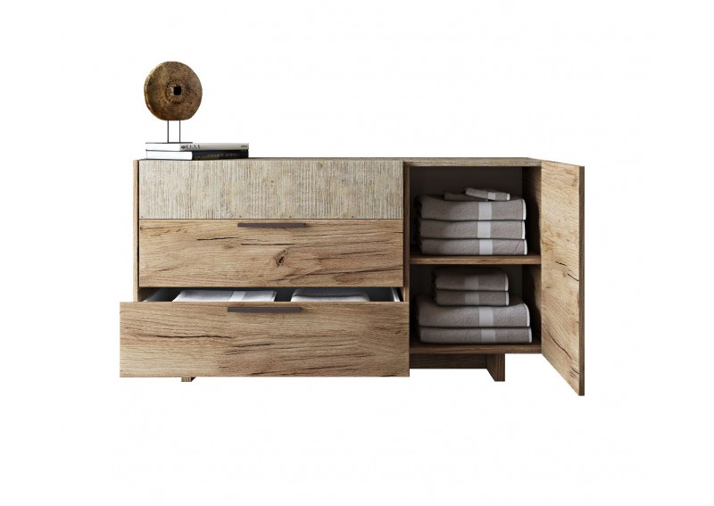 ΣΥΡΤΑΡΙΕΡΑ ΜΕ ΝΤΟΥΛΑΠΙ LIGHT BROWN RUSTIC OAK
